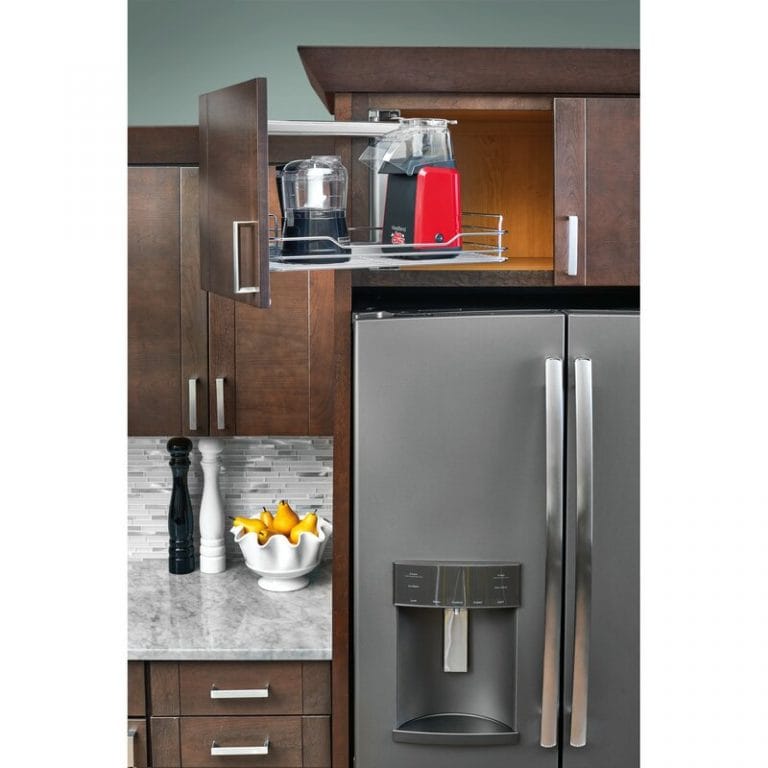 10 Above Fridge Cabinet Ideas & Alternatives 10 Above Fridge Cabinet Ideas & Alternatives