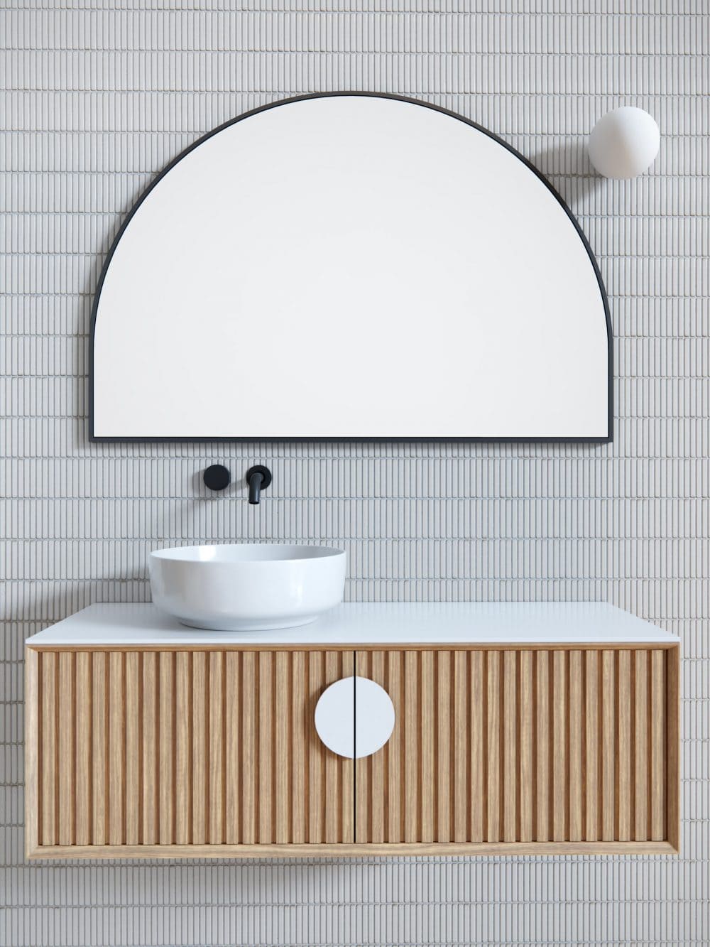 Bathroom Mirror Semi Circle at Hayden Cutlack blog