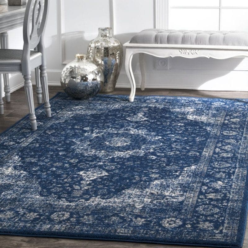 12 Best Navy Blue and White Rugs