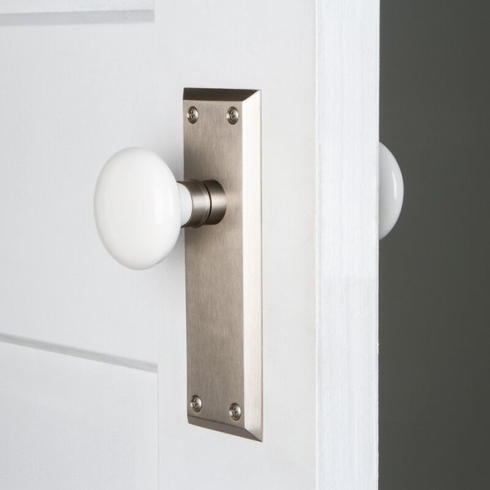 What Color Door Knobs Go with White Doors?